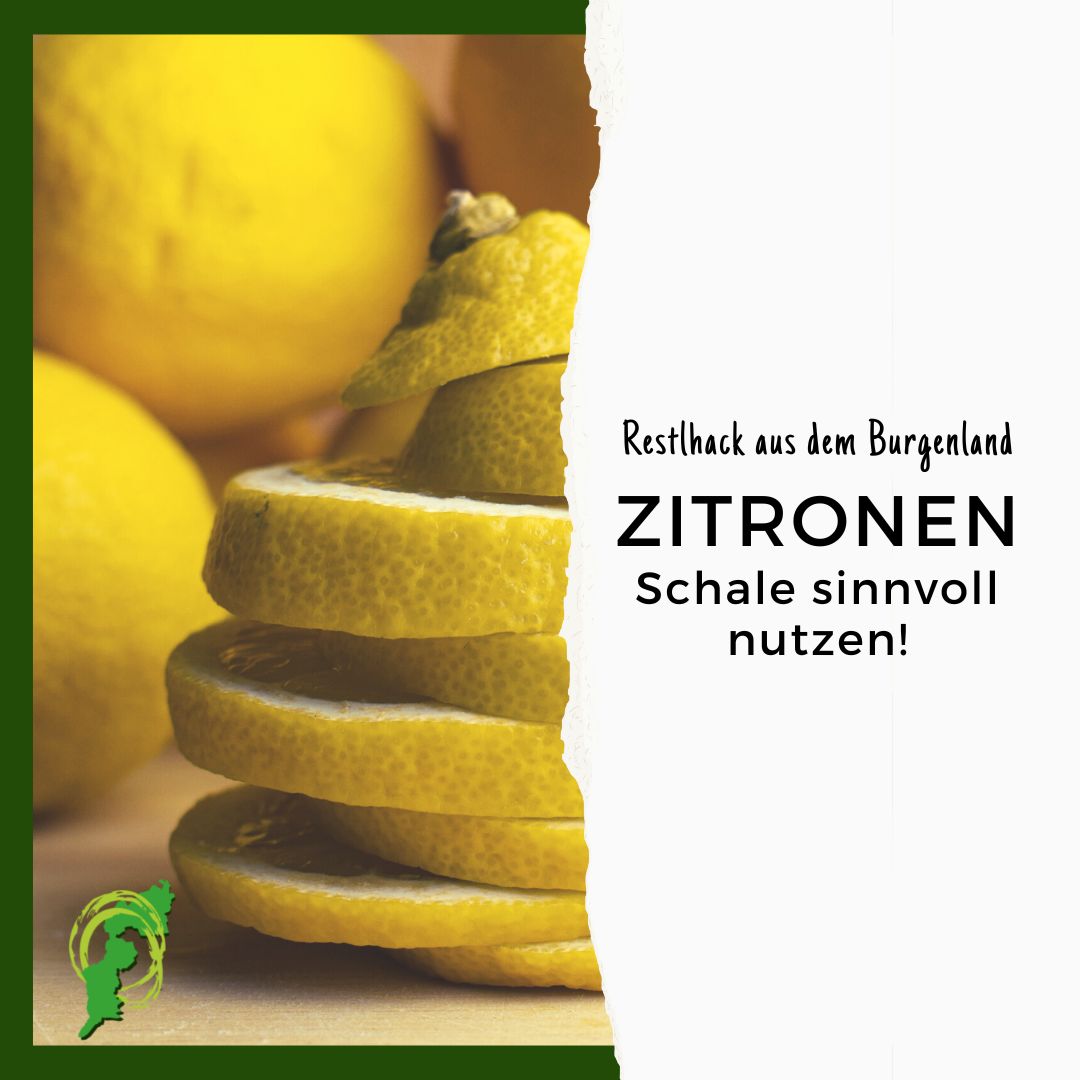 Zitronenschale verwerten und sinnvoll nutzen - Nachhaltig im Burgenland